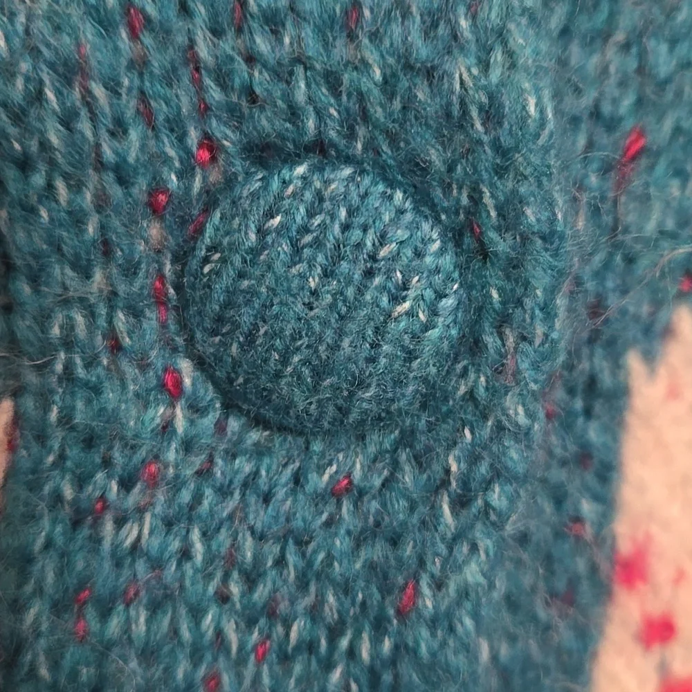 Zara | Sweaters | Zara Teal And White Argyle Button Up Cardigan Jacket ...